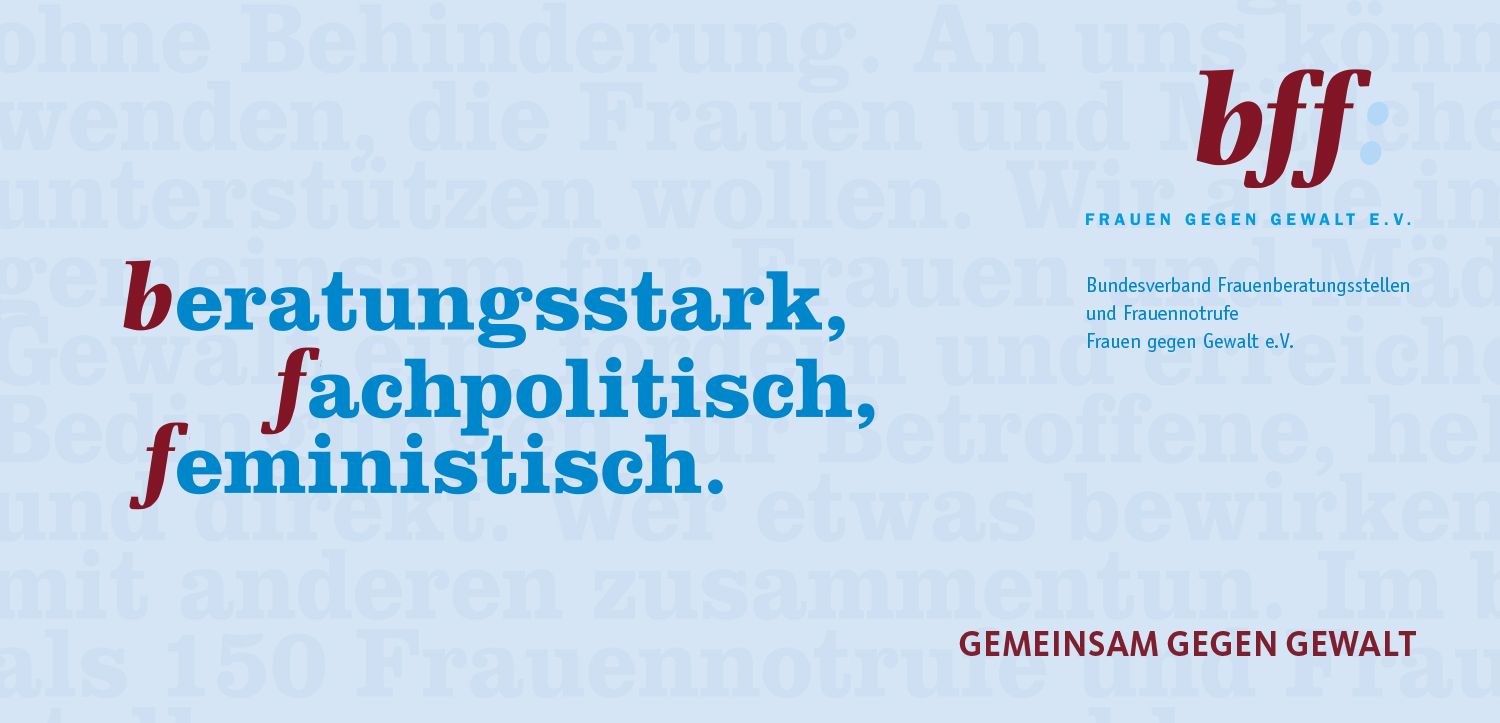 Frauen Gegen Gewalt Bundesverband Frauenberatungsstellen Und